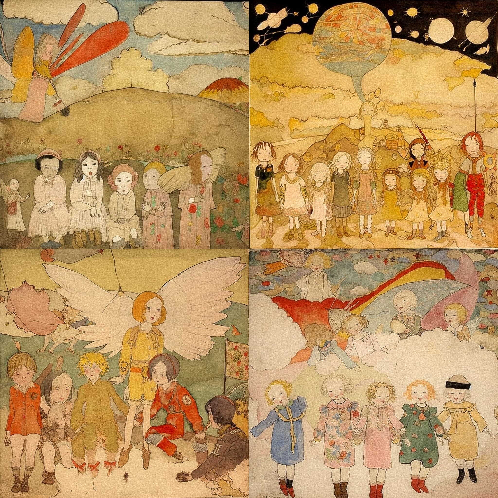 Henry Darger Midjourney style | Andrei Kovalev's Midlibrary 2.0