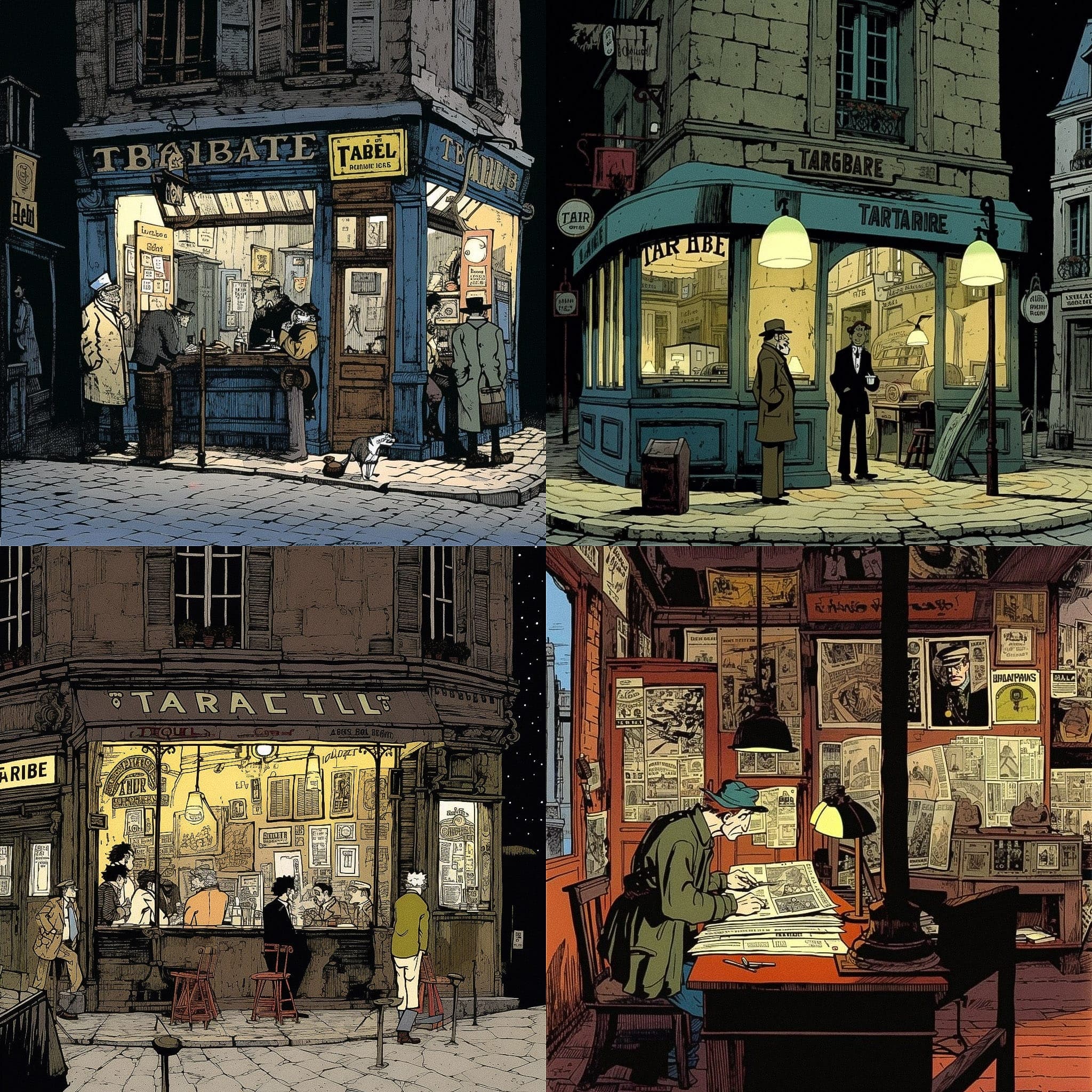Jacques Tardi Midjourney style | Andrei Kovalev's Midlibrary 2.0