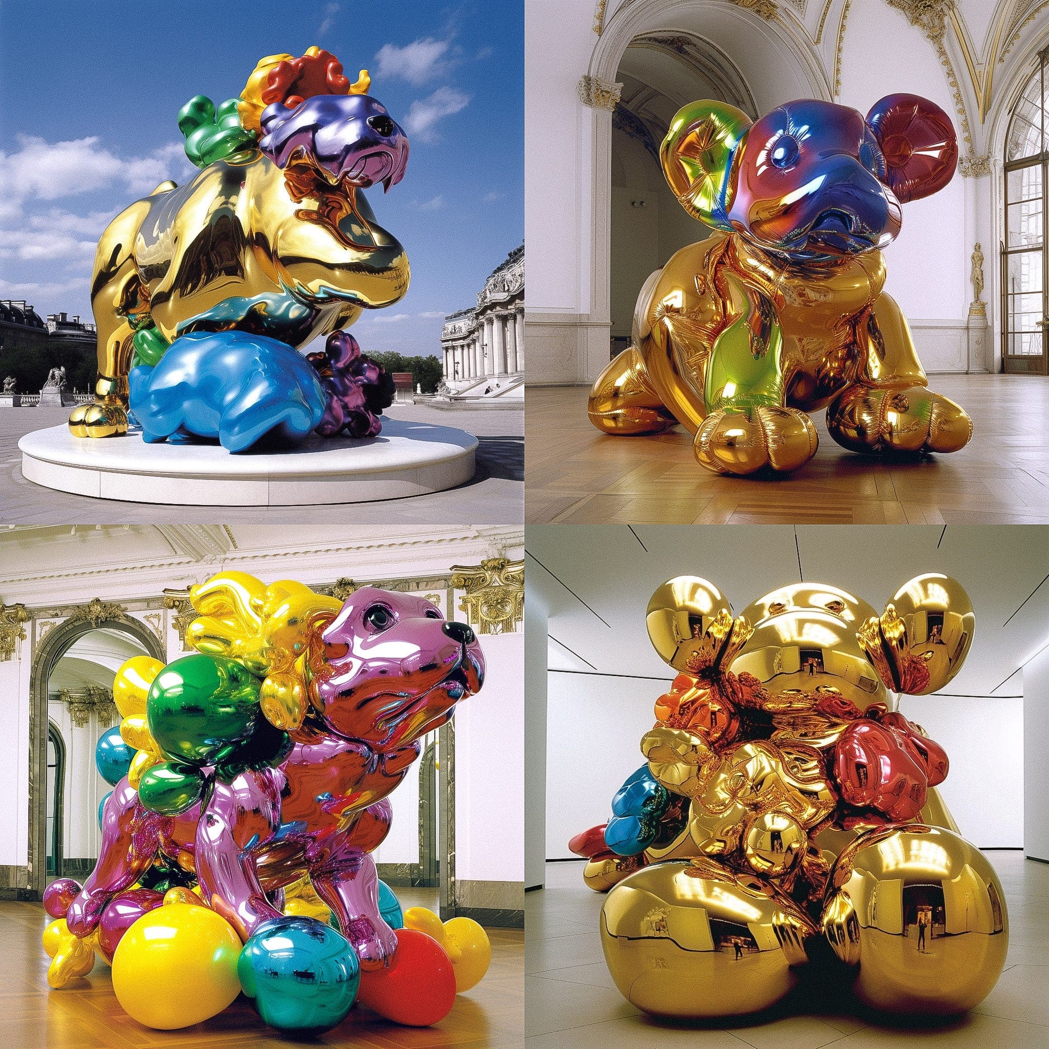 Jeff Koons Midjourney style | Andrei Kovalev's Midlibrary 2.0