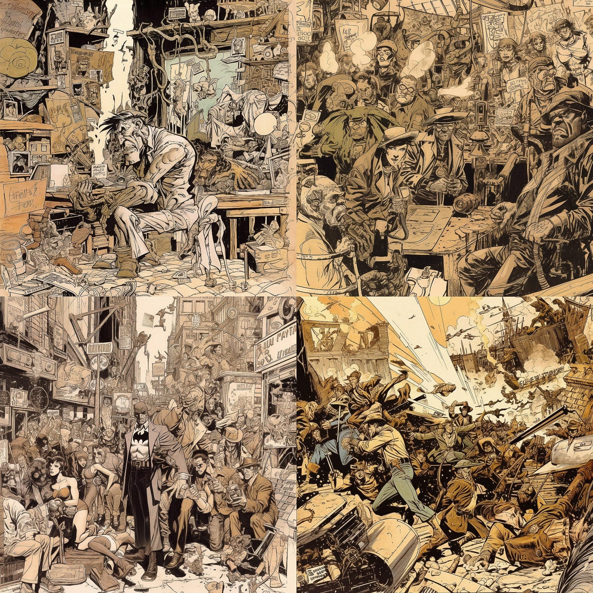 Joe Kubert Midjourney style | Andrei Kovalev's Midlibrary 2.0