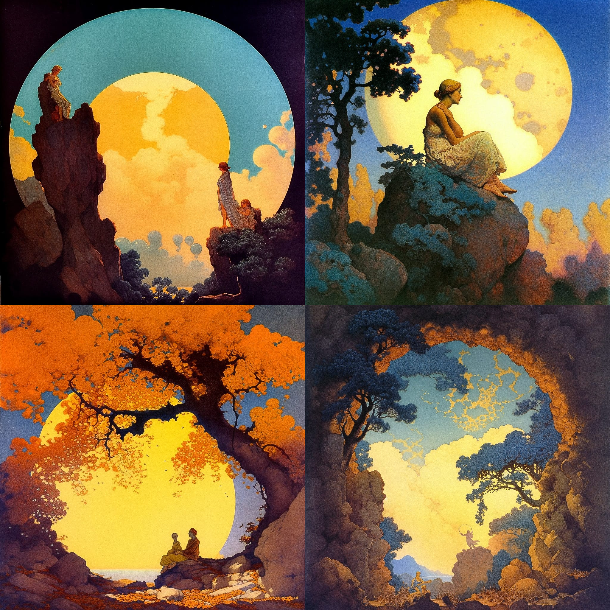 Maxfield Parrish Midjourney style | Andrei Kovalev's Midlibrary 2.0