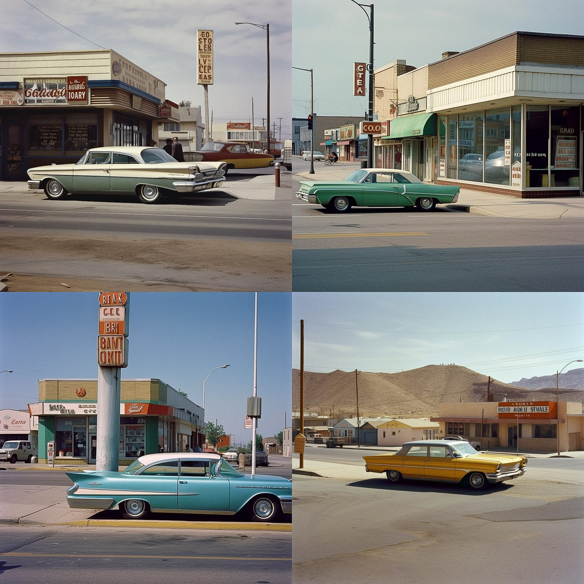 Stephen Shore Midjourney style | Andrei Kovalev's Midlibrary 2.0