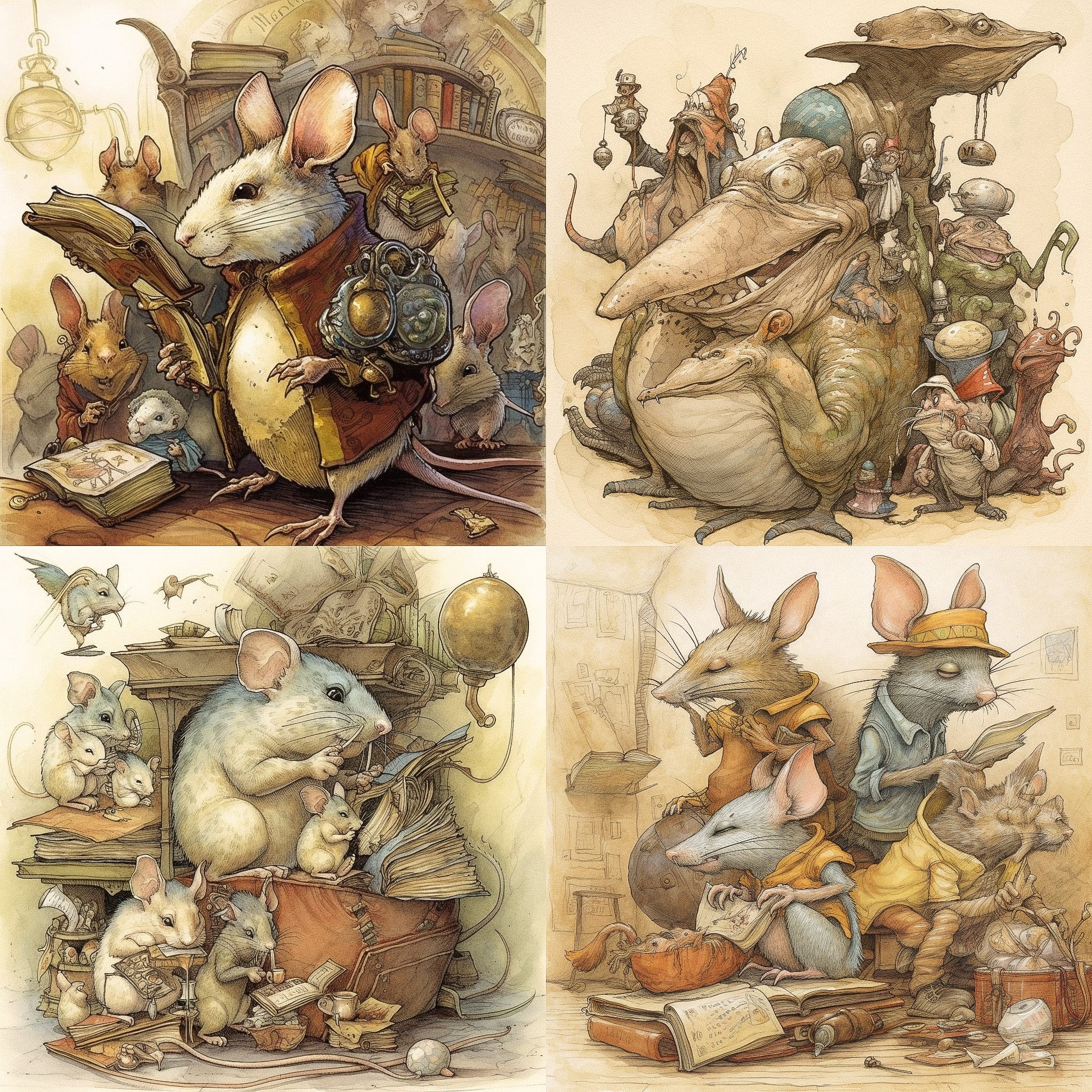 Tony DiTerlizzi Midjourney style | Andrei Kovalev's Midlibrary 2.0