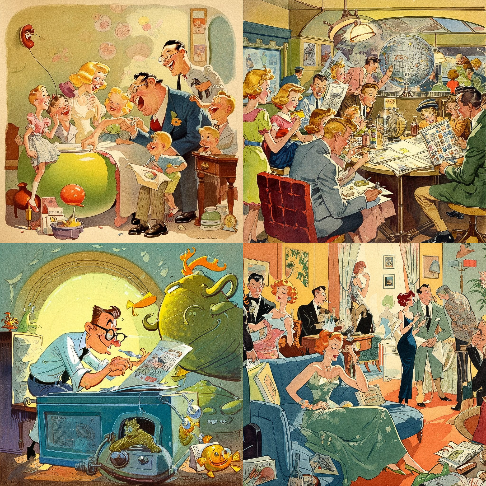 Ward Kimball Midjourney style | Andrei Kovalev's Midlibrary 2.0