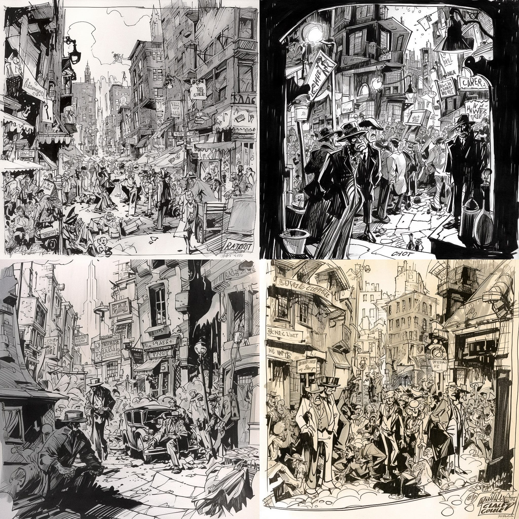 Will Eisner Midjourney style | Andrei Kovalev's Midlibrary 2.0