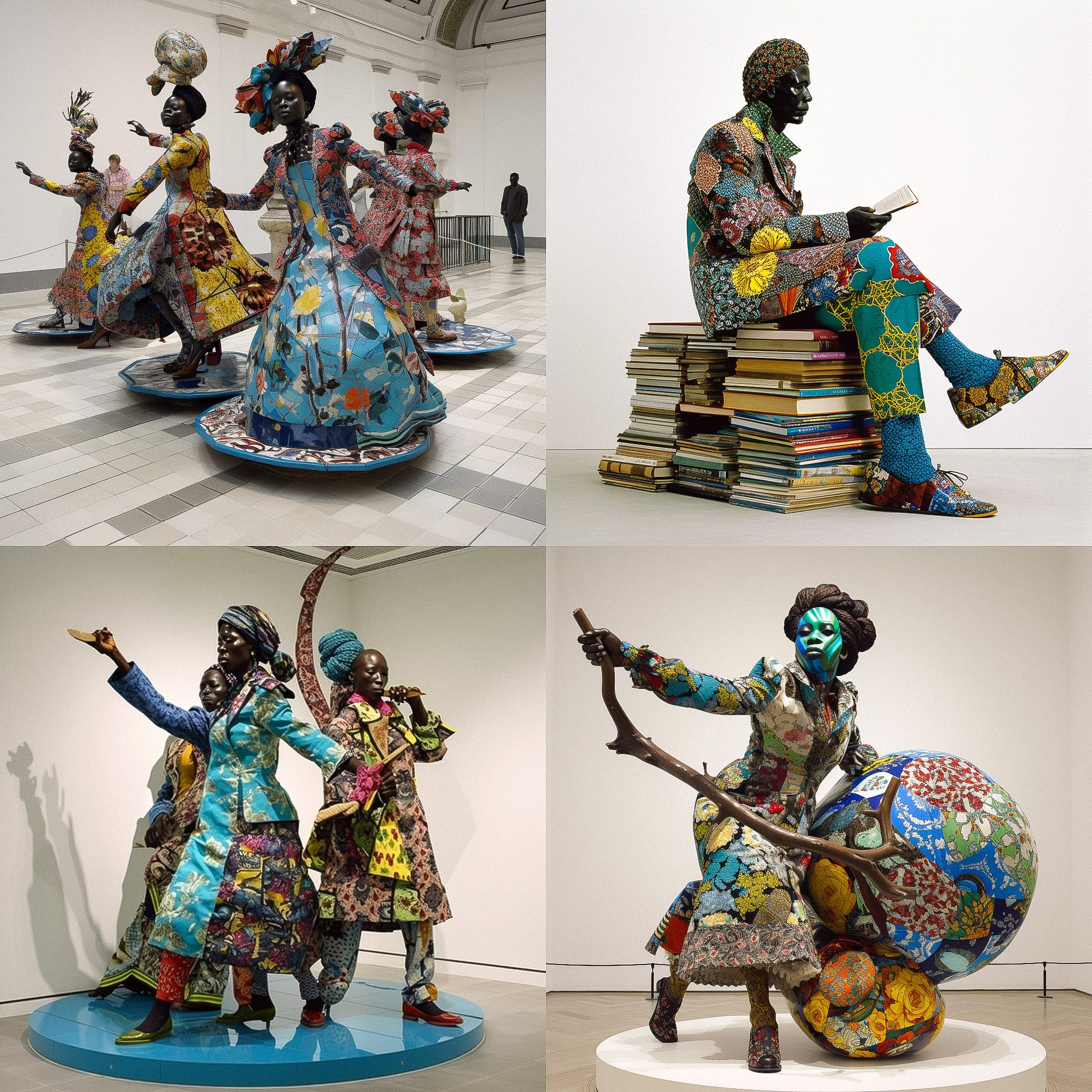 Yinka Shonibare Midjourney style | Andrei Kovalev's Midlibrary 2.0