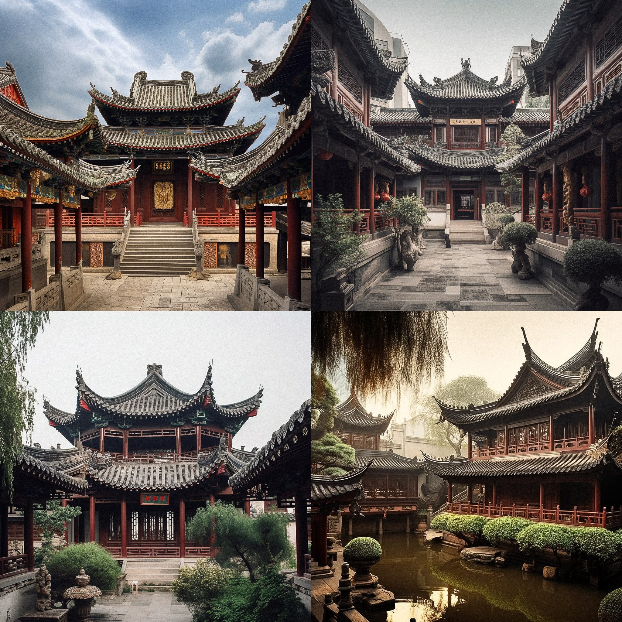 Traditional Chinese architecture Midjourney style | Andrei Kovalev's ...