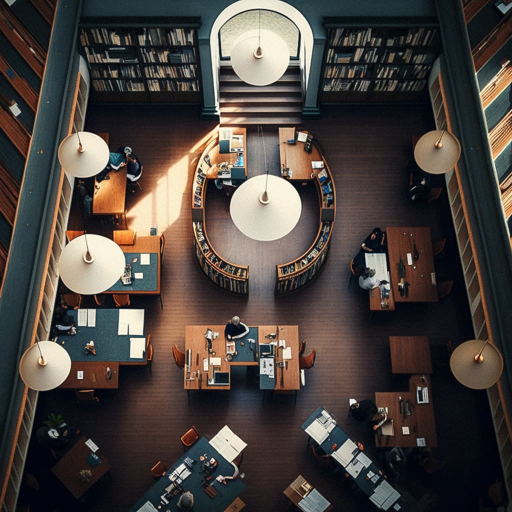 Bird's eye view Midjourney style | Andrei Kovalev's Midlibrary 2.0