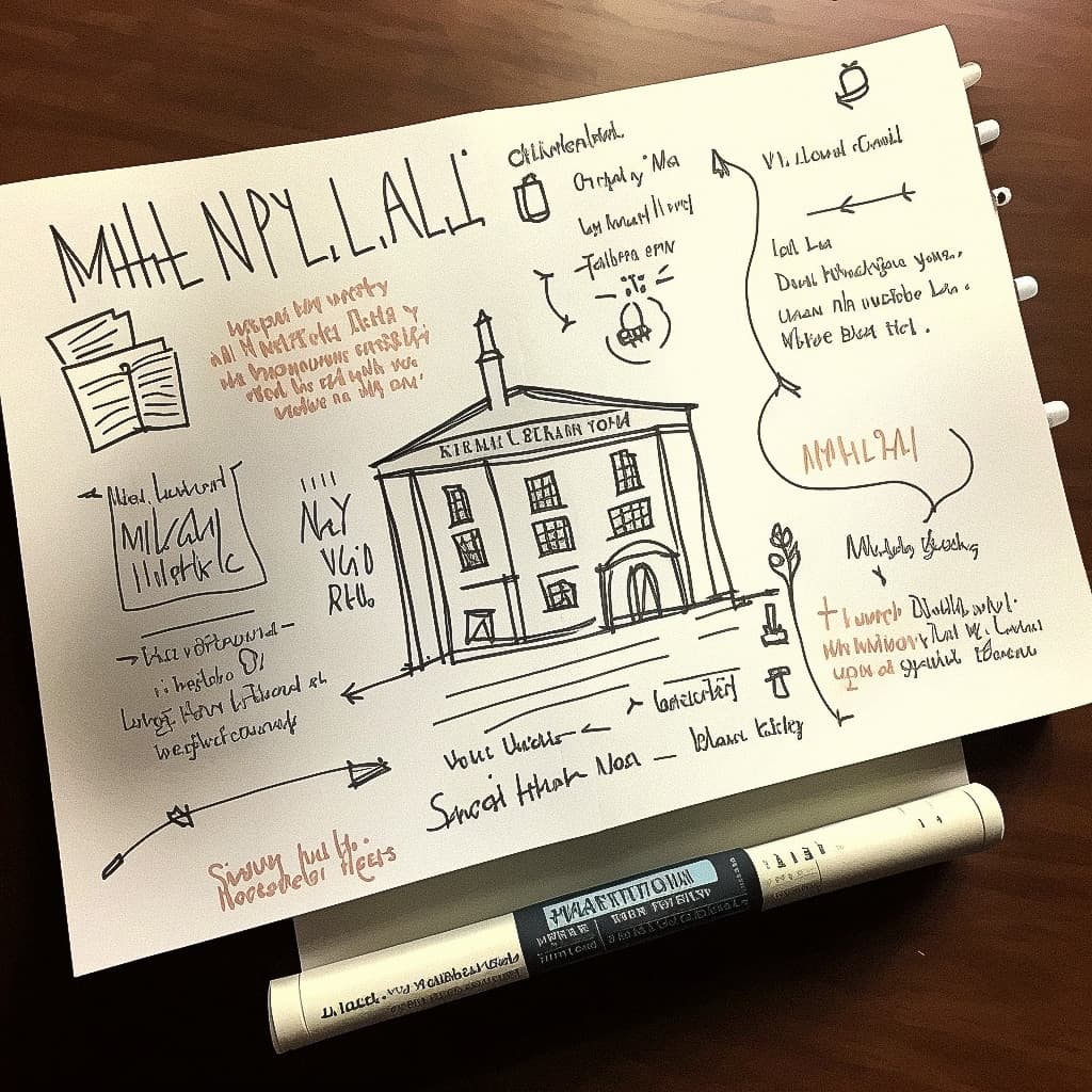 Sketchnote style Midjourney style | Andrei Kovalev's Midlibrary 2.0