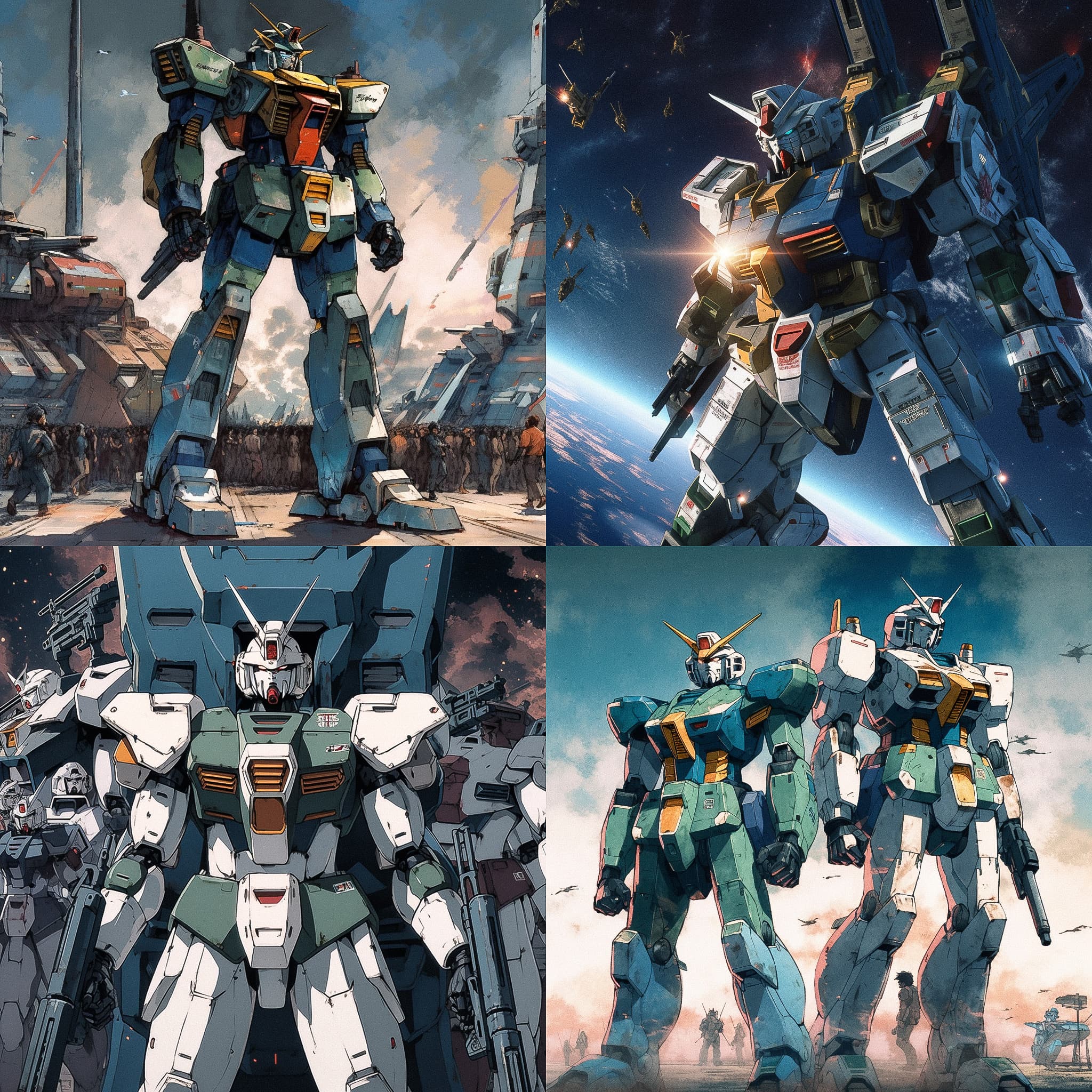 Gundam Midjourney style | Andrei Kovalev's Midlibrary 2.0