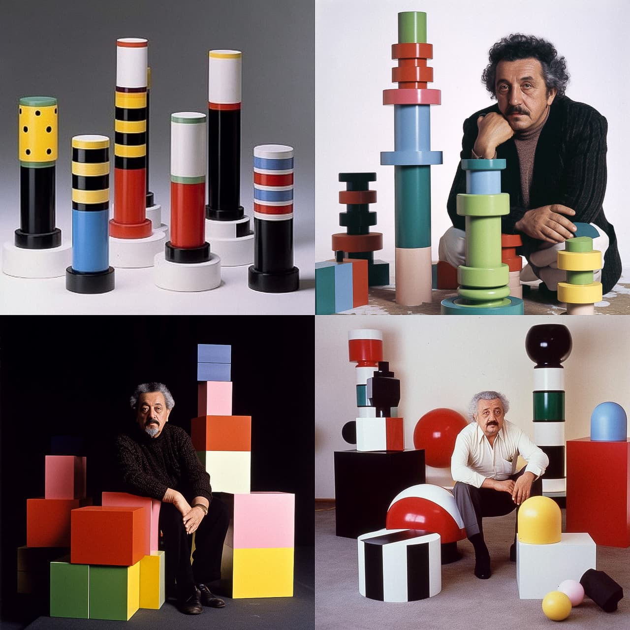 Ettore Sottsass Midjourney style | Andrei Kovalev's Midlibrary 2.0