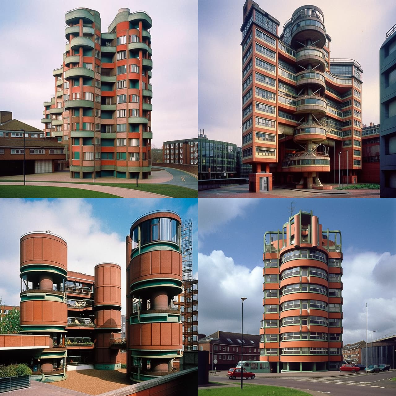 James Stirling Midjourney style | Andrei Kovalev's Midlibrary 2.0