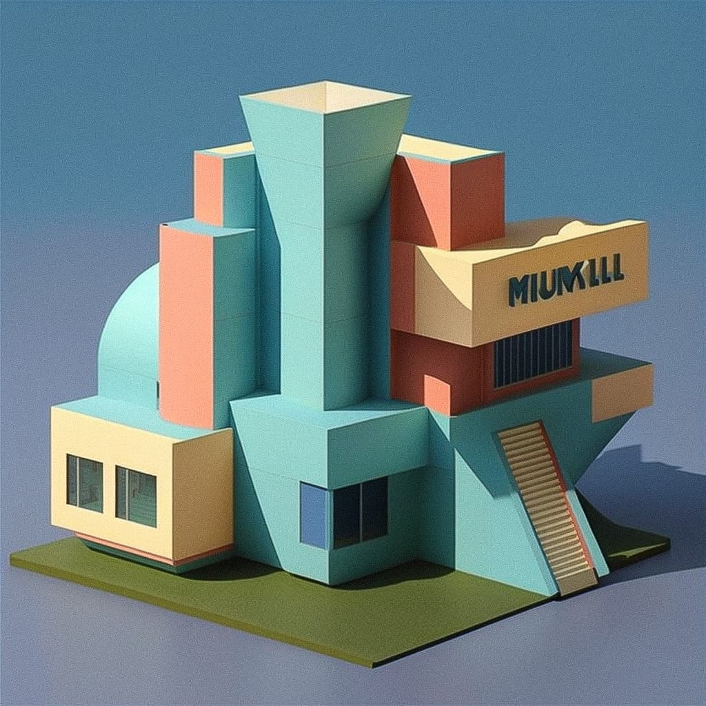 Robert Venturi Midjourney style | Andrei Kovalev's Midlibrary 2.0