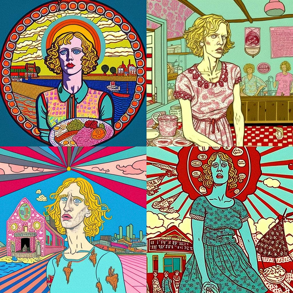 Grayson Perry Midjourney style | Andrei Kovalev's Midlibrary 2.0