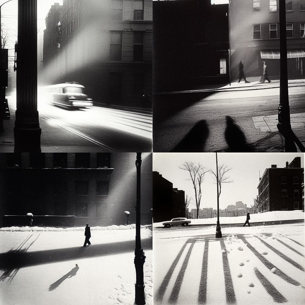 Harry Callahan Midjourney style | Andrei Kovalev's Midlibrary 2.0