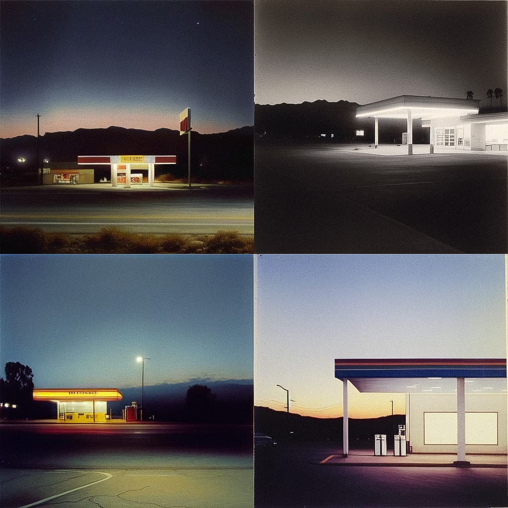 Edward Ruscha Midjourney style | Andrei Kovalev's Midlibrary 2.0