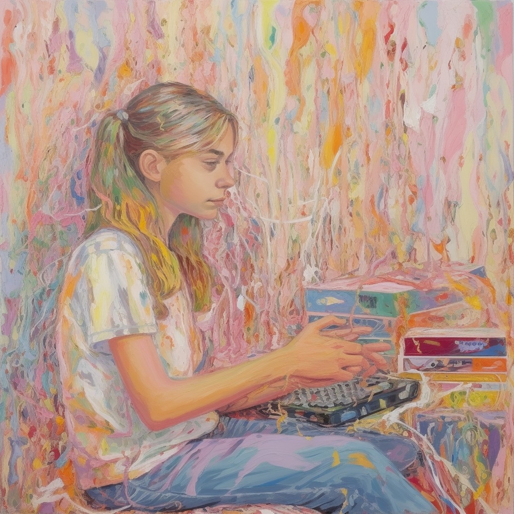 Larry Poons Midjourney style | Andrei Kovalev's Midlibrary 2.0