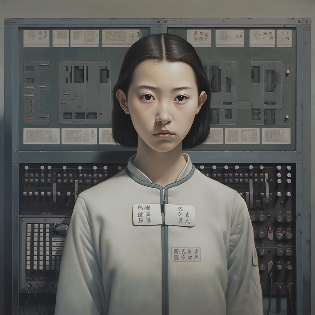 Zhang Xiaogang Midjourney style | Andrei Kovalev's Midlibrary 2.0