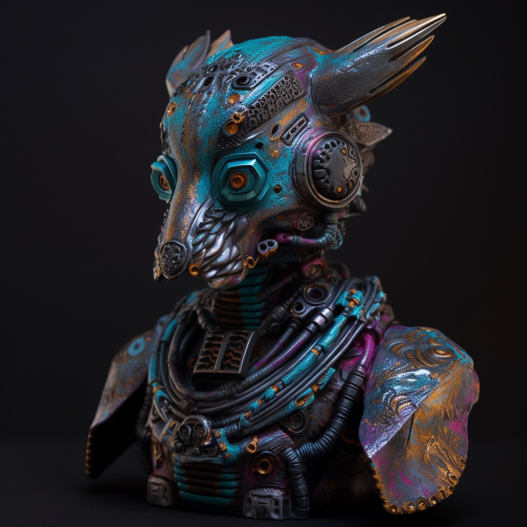 Alebrije Midjourney style | Andrei Kovalev's Midlibrary 2.0