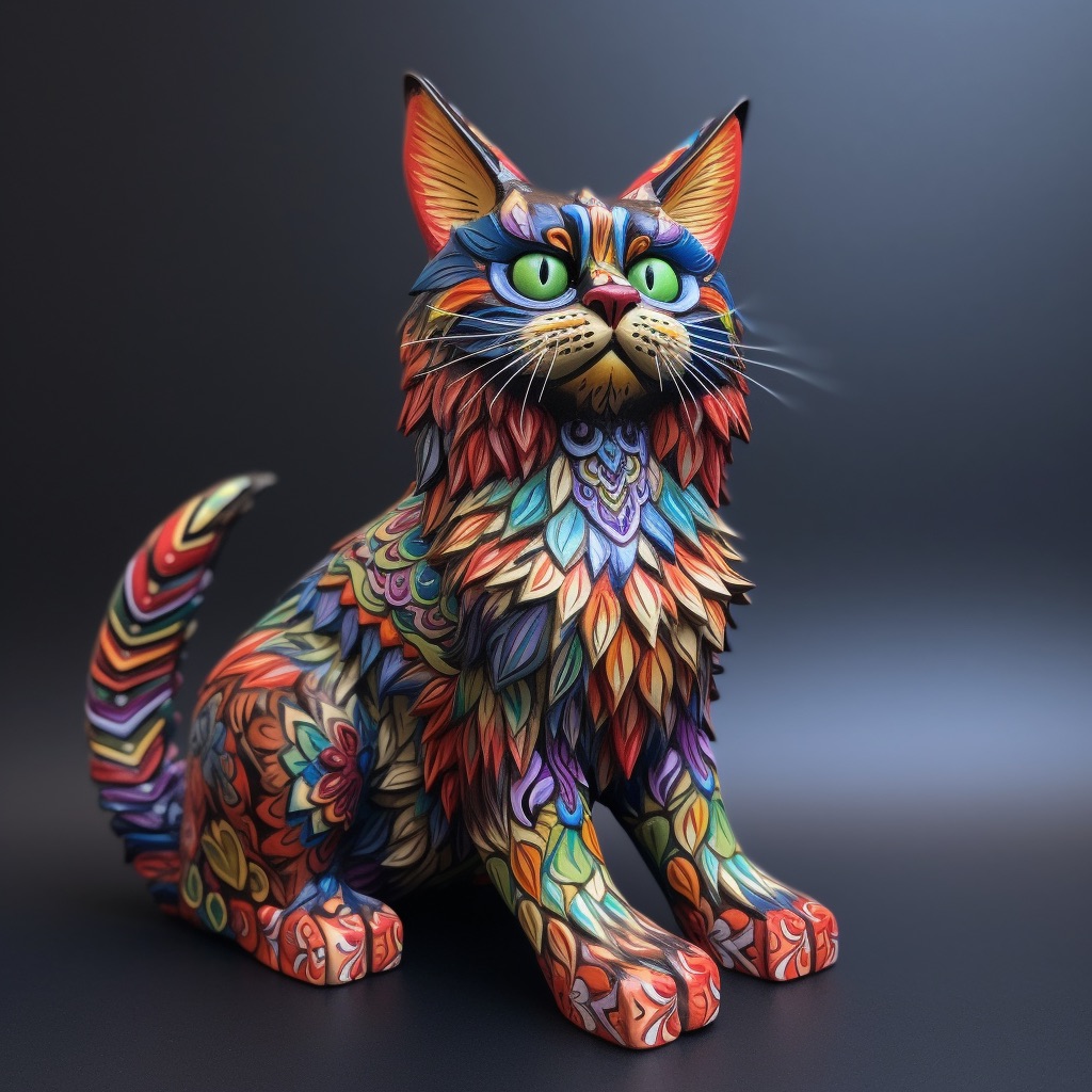 Alebrije Midjourney style | Andrei Kovalev's Midlibrary 2.0