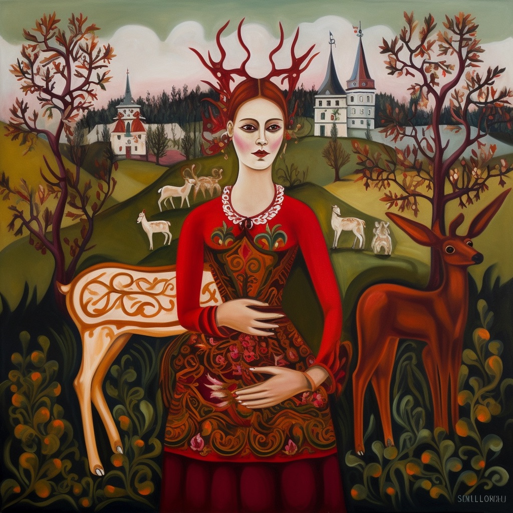 Catherine Nolin Midjourney style | Andrei Kovalev's Midlibrary 2.0