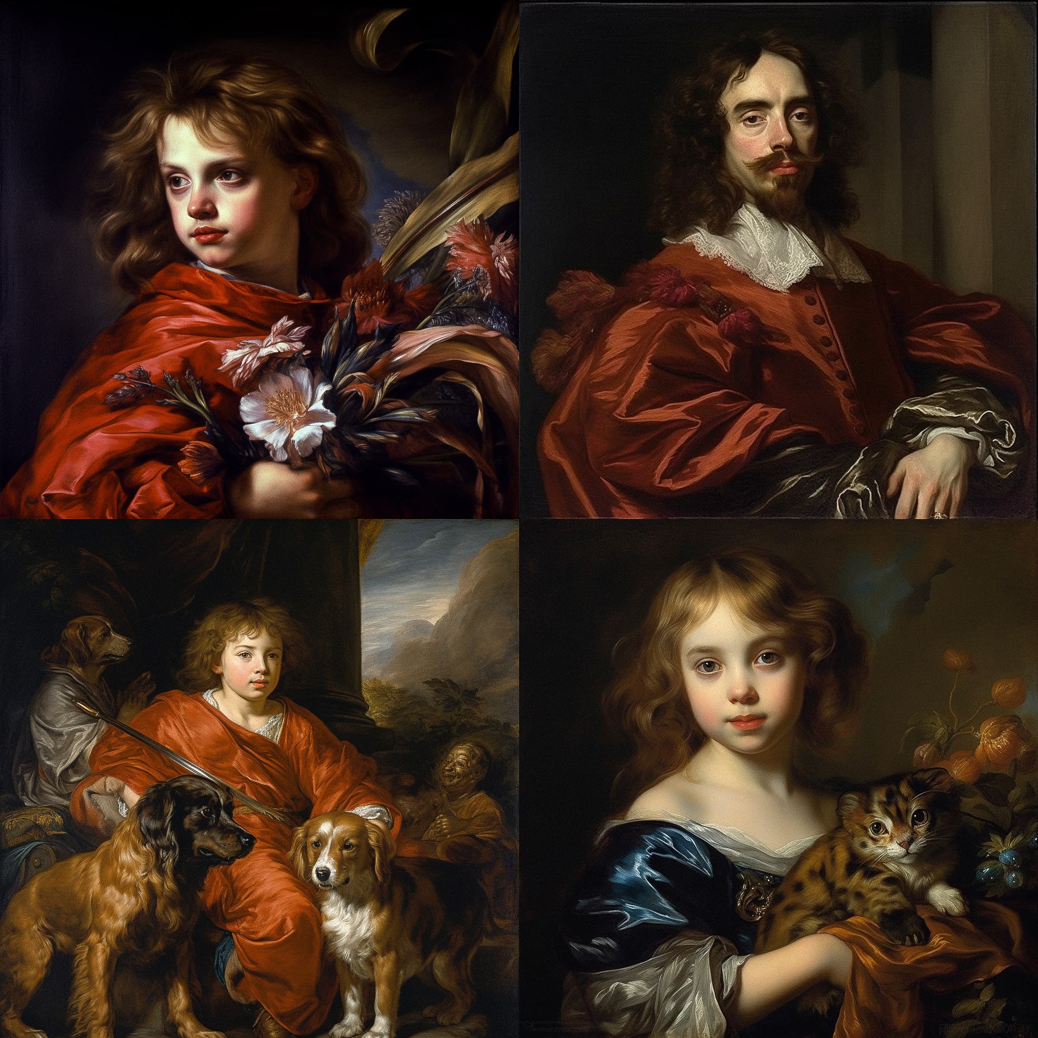 Anthony van Dyck Midjourney style | Andrei Kovalev's Midlibrary 2.0