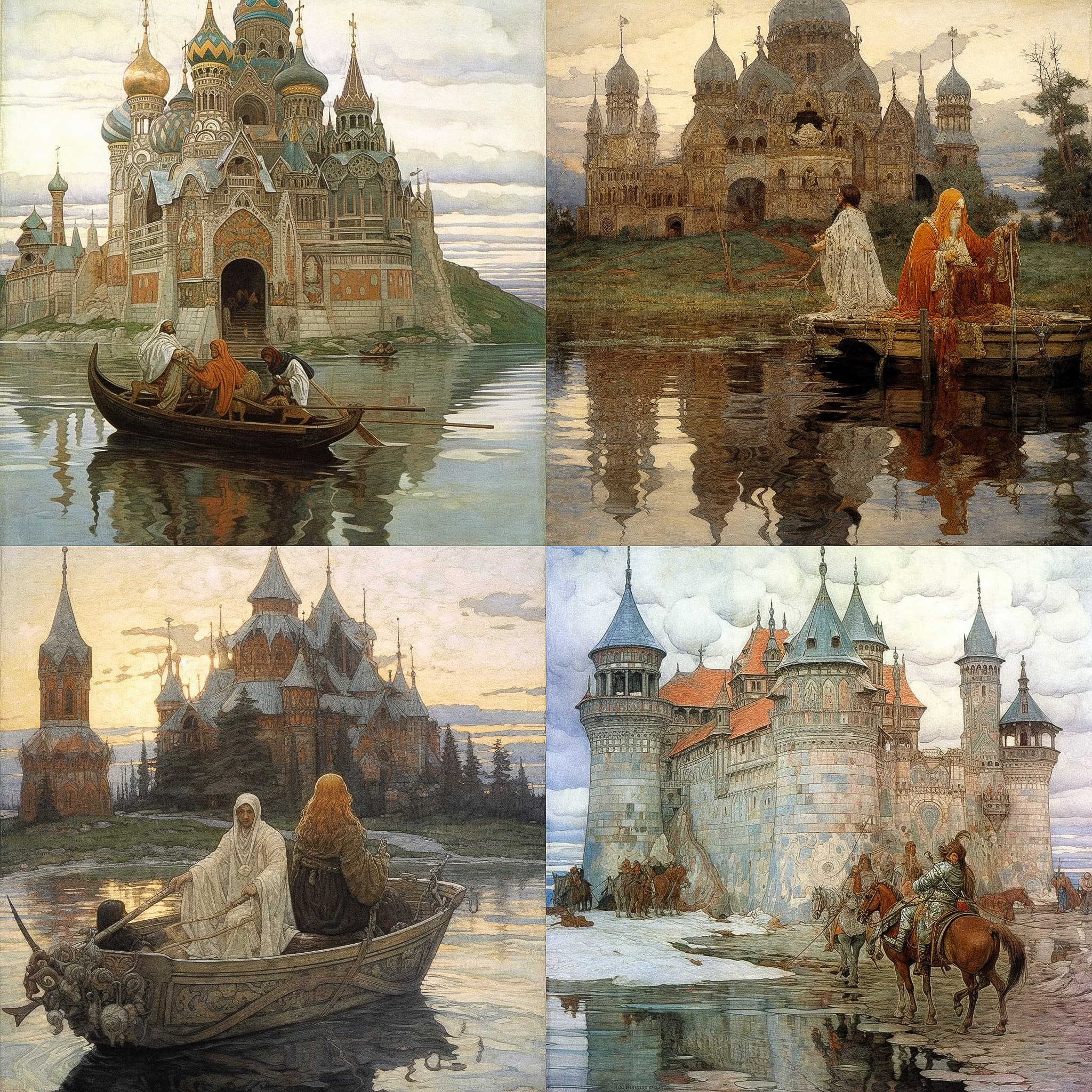 Apollinary Vasnetsov Midjourney style | Andrei Kovalev's Midlibrary 2.0