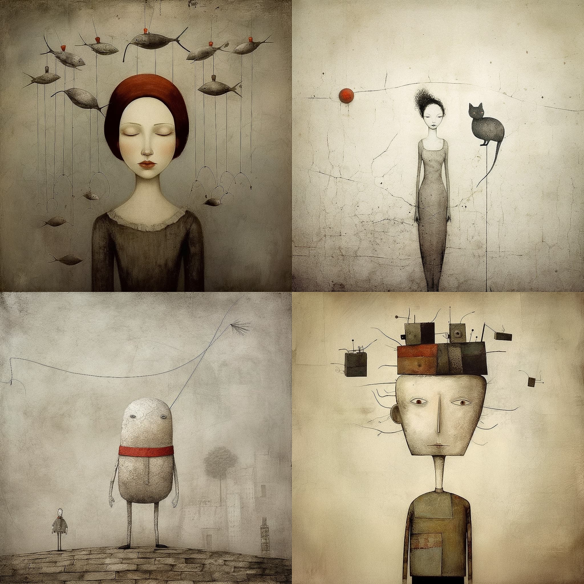 Stanley Donwood Midjourney style | Andrei Kovalev's Midlibrary 2.0