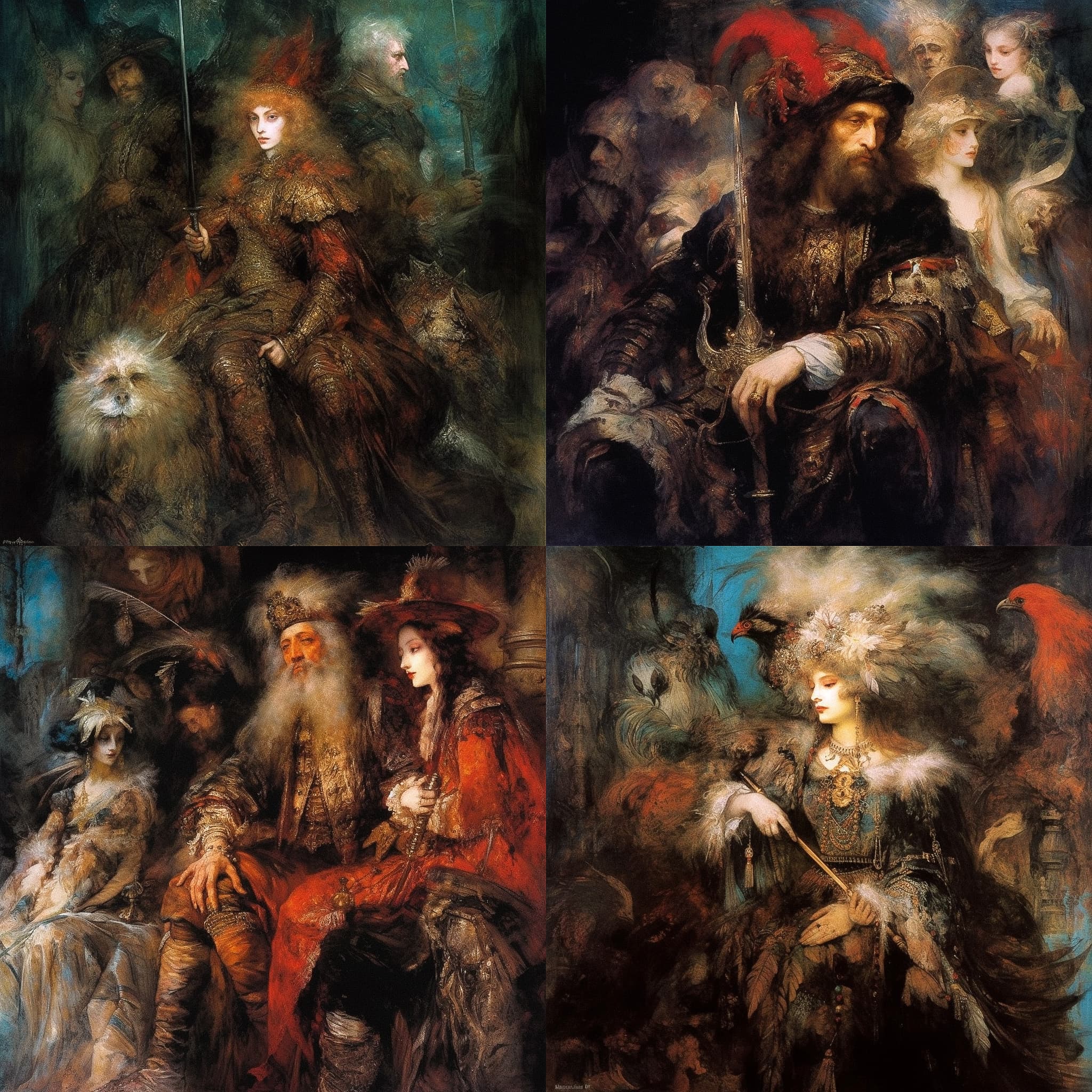 Cyanotype print Midjourney style | Andrei Kovalev's Midlibrary 2.0