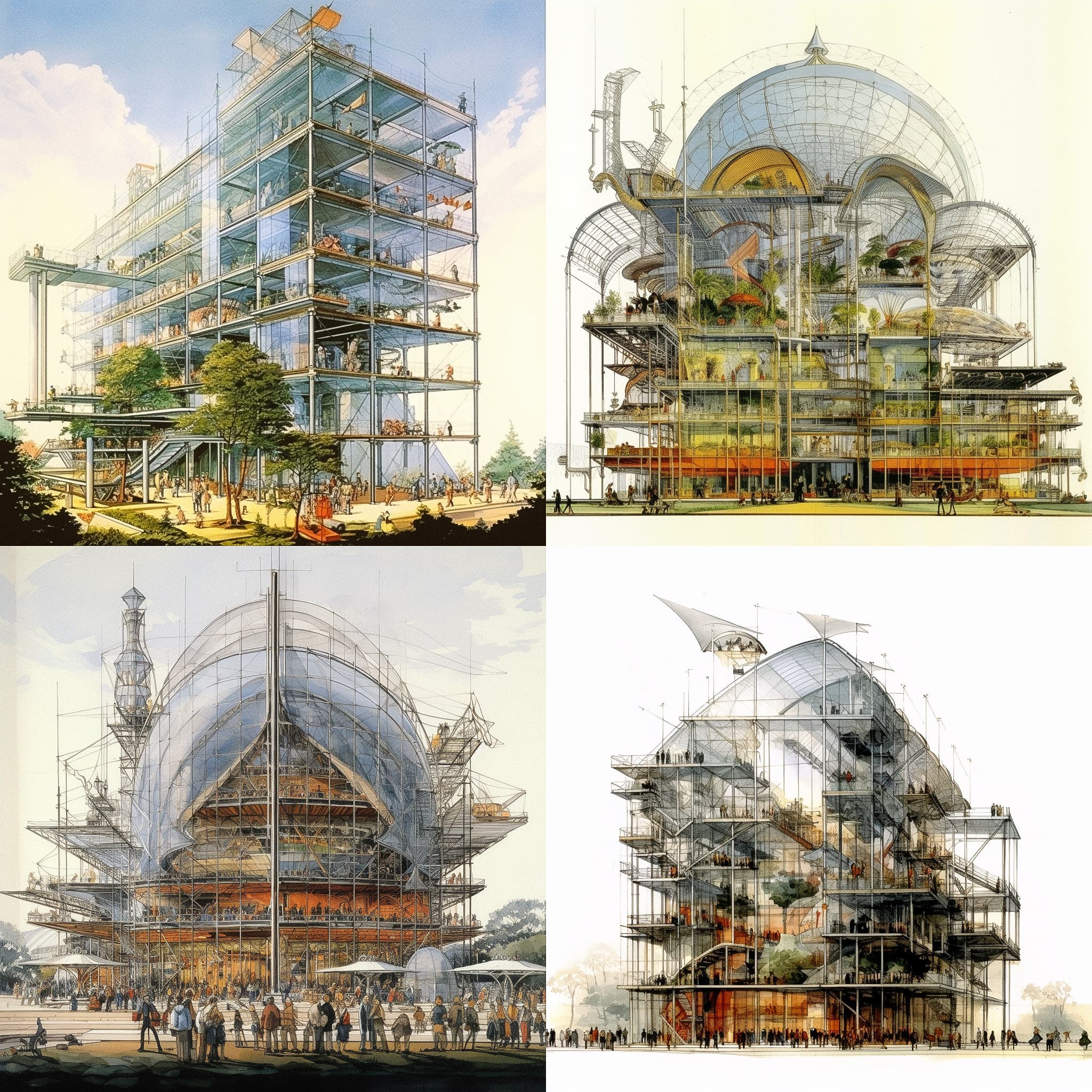 Hypermodernism Midjourney style | Andrei Kovalev's Midlibrary 2.0