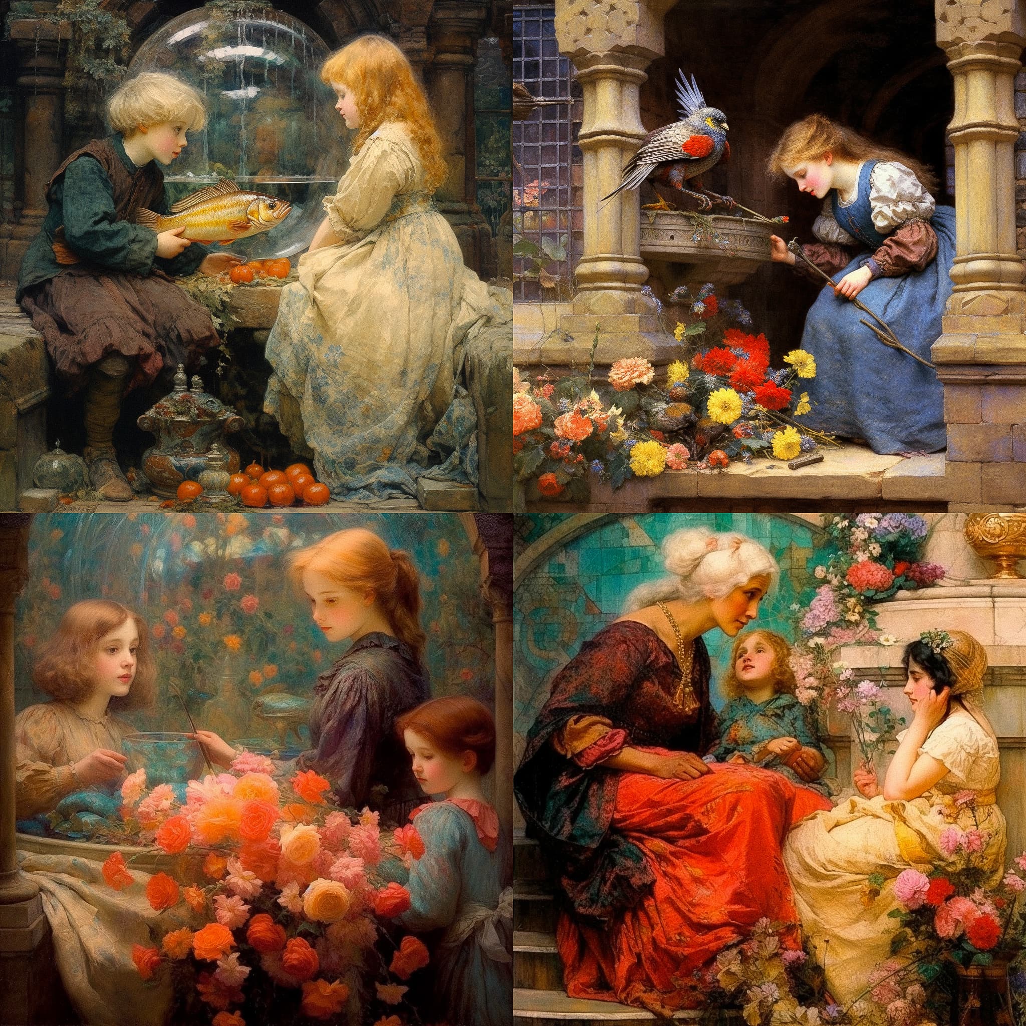 Abanindranath Tagore Midjourney style | Andrei Kovalev's Midlibrary 2.0