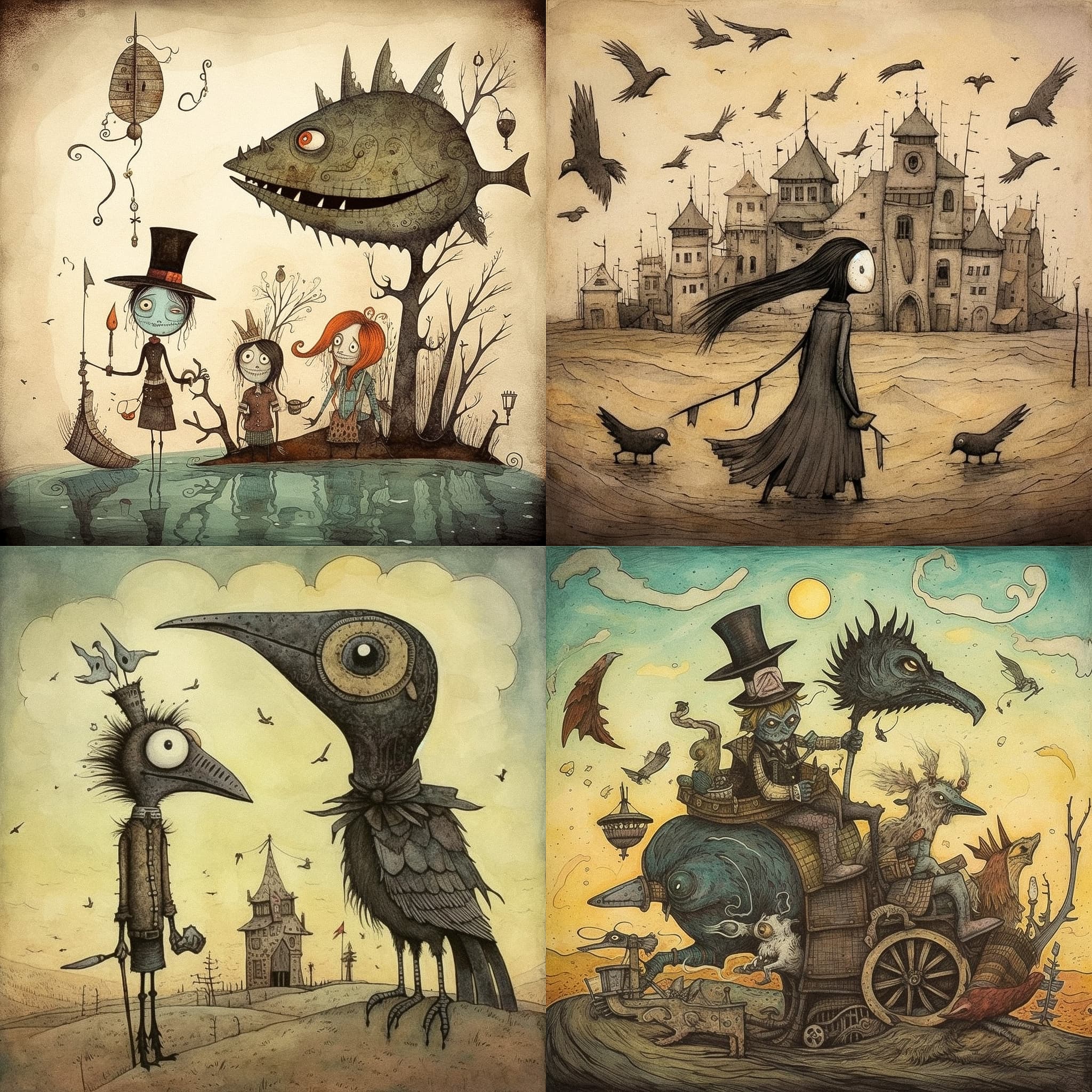 Yves Tanguy Midjourney style | Andrei Kovalev's Midlibrary 2.0