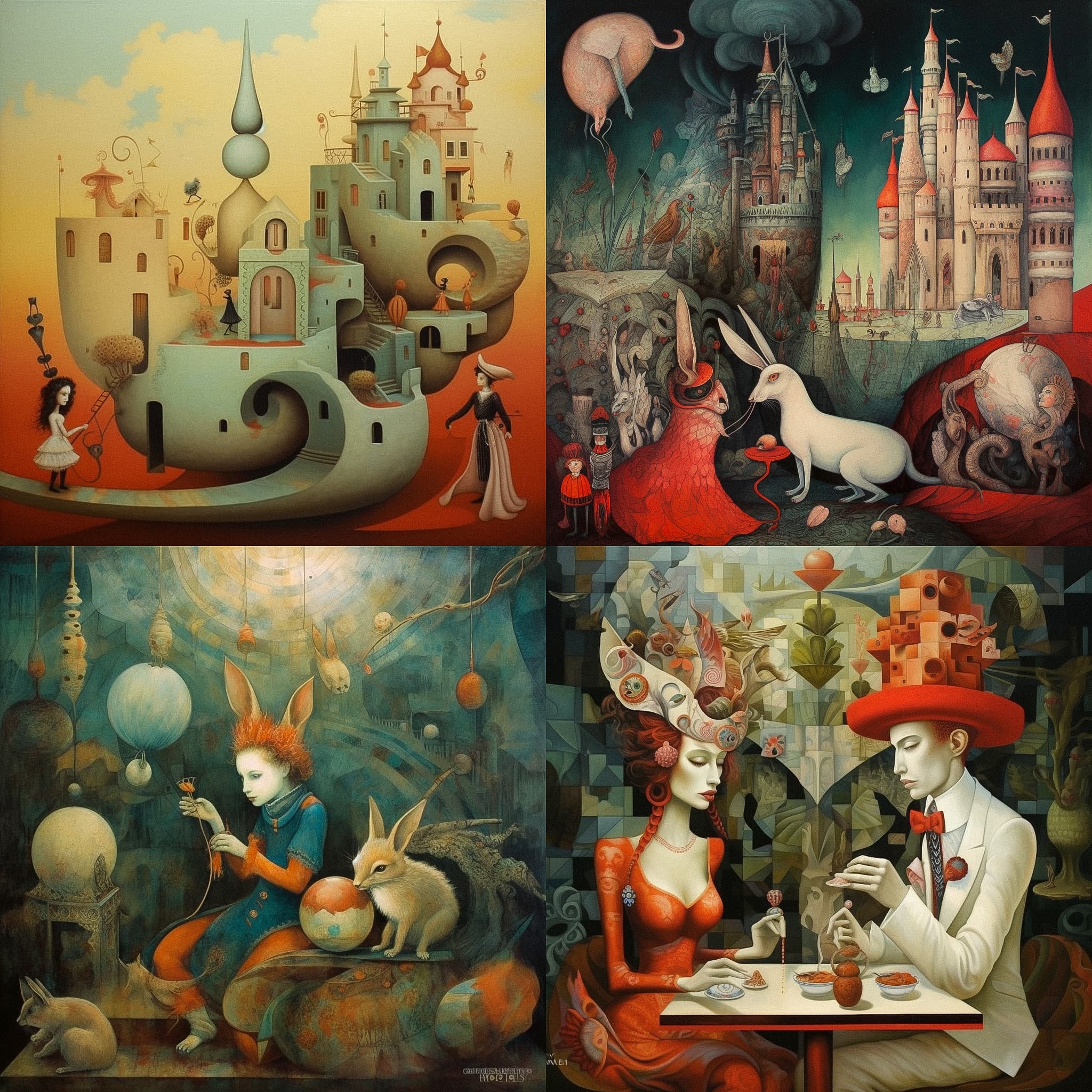 Alice Rahon Midjourney style | Andrei Kovalev's Midlibrary 2.0