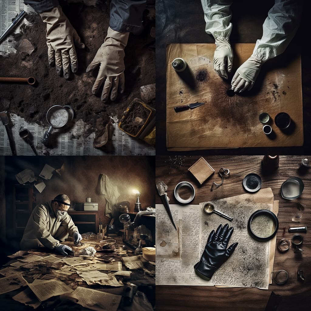 Forensic photography Midjourney style | Andrei Kovalev's Midlibrary 2.0