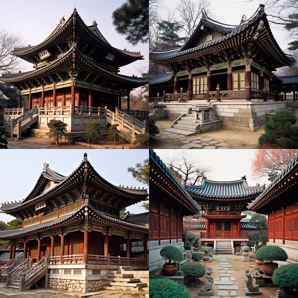 Traditional Korean architecture Midjourney style | Andrei Kovalev's ...