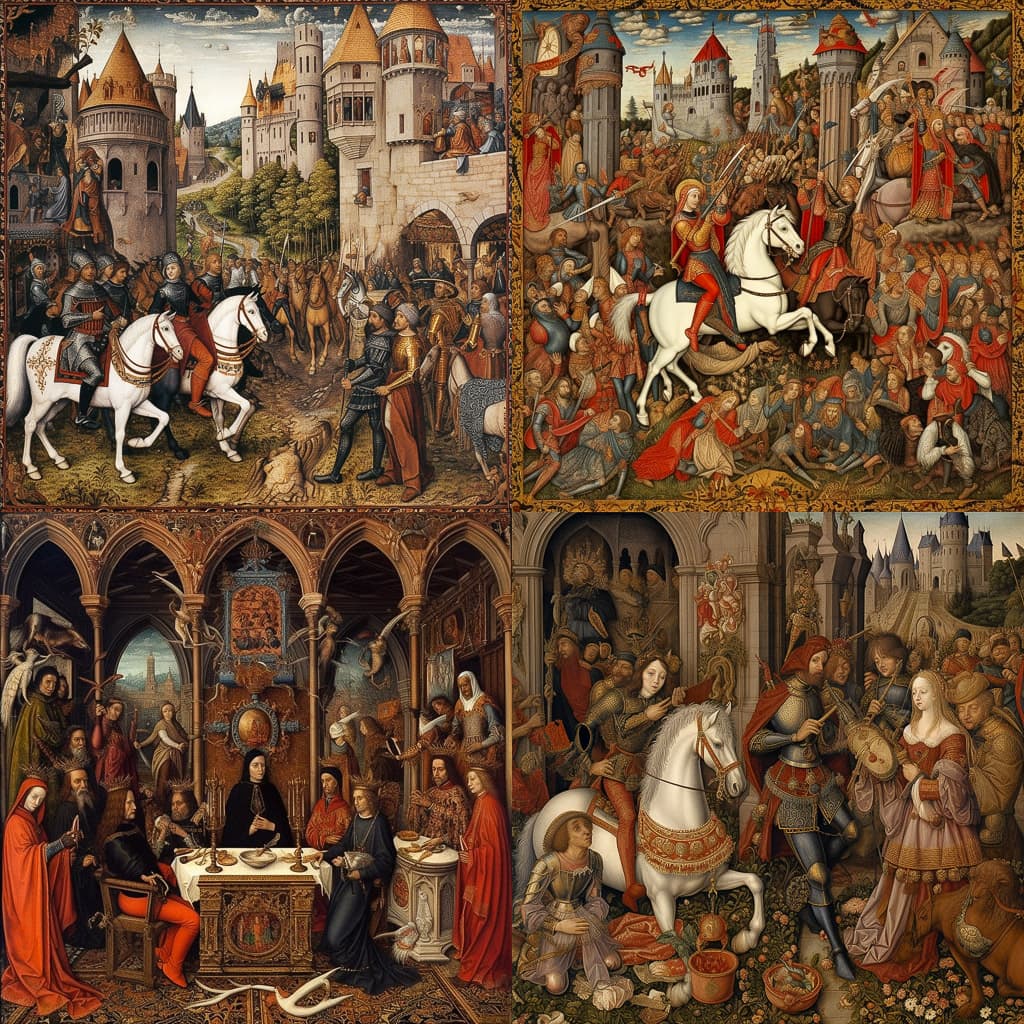 Medieval art Midjourney style | Andrei Kovalev's Midlibrary 2.0