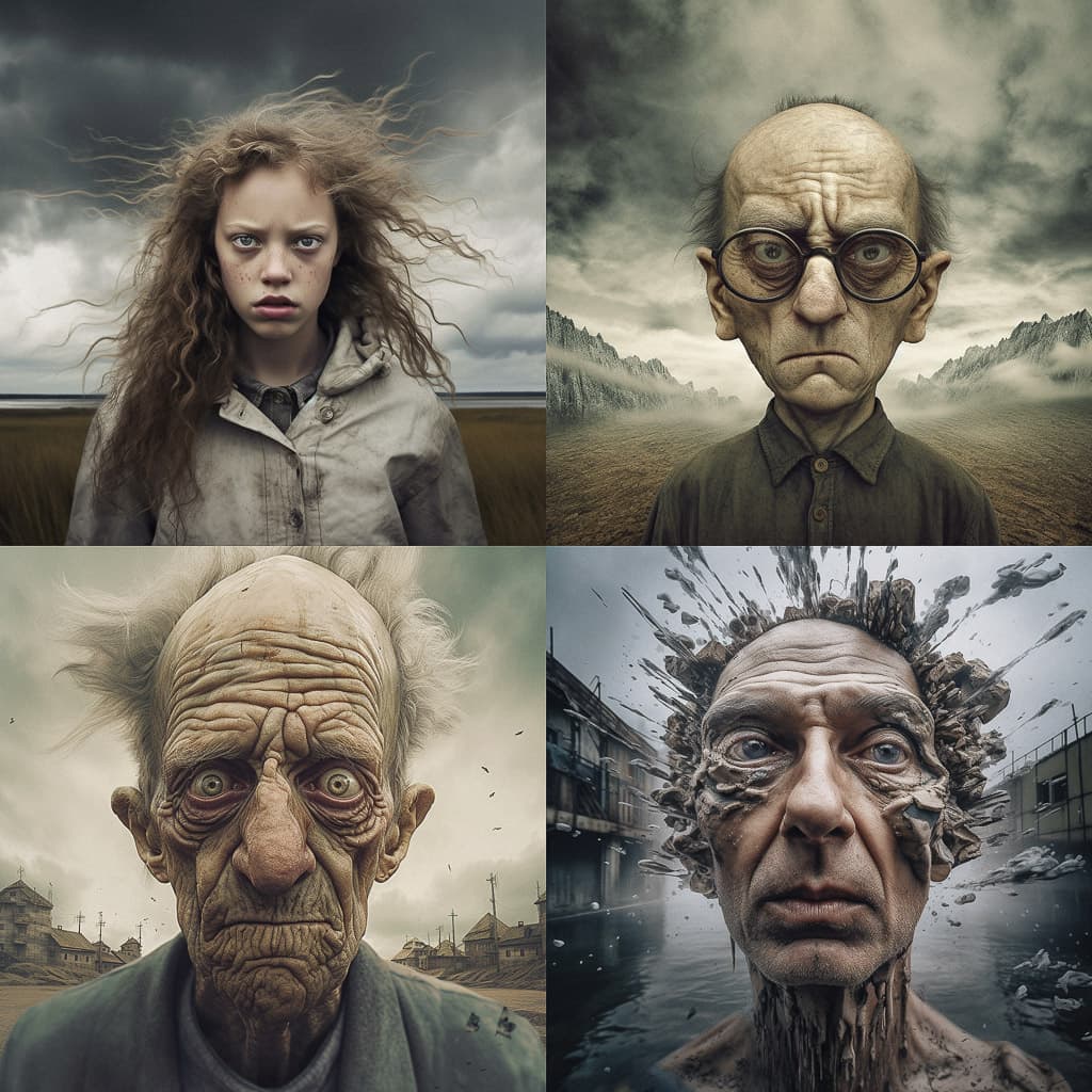 Extreme wide portrait Midjourney style | Andrei Kovalev's Midlibrary 2.0