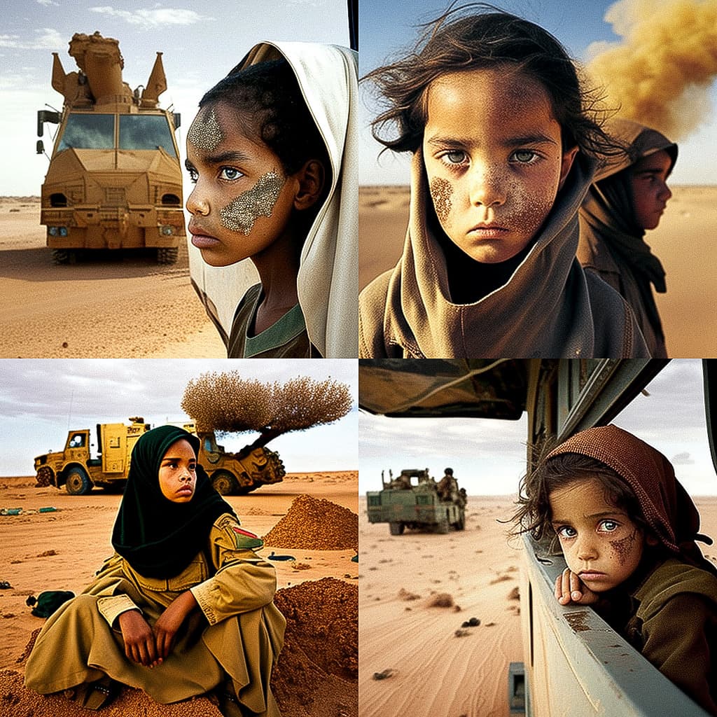 Lynsey Addario Midjourney style | Andrei Kovalev's Midlibrary 2.0