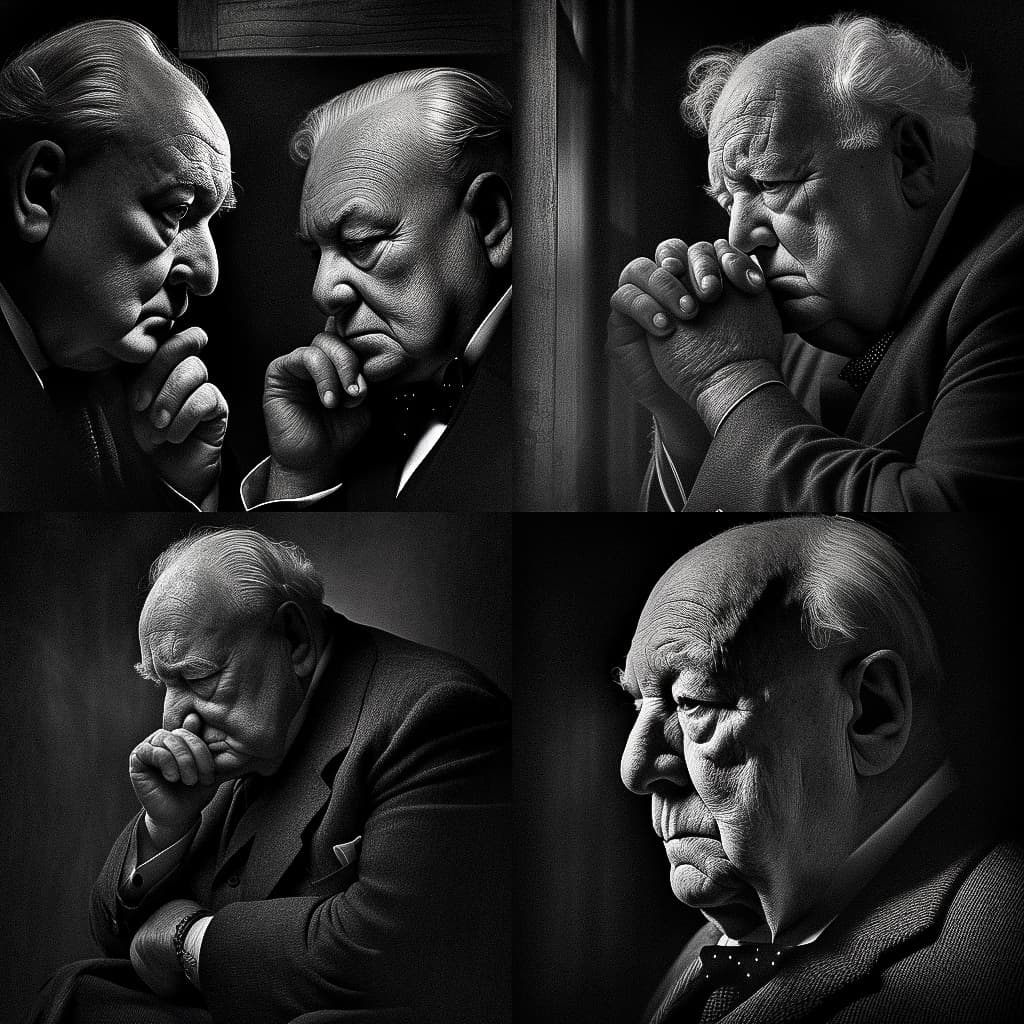 Yousuf Karsh Midjourney style | Andrei Kovalev's Midlibrary 2.0