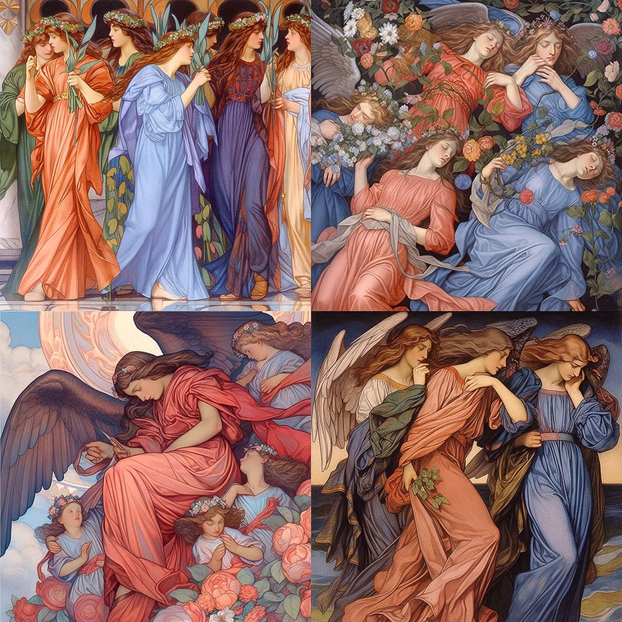 Evelyn De Morgan Midjourney style | Andrei Kovalev's Midlibrary 2.0