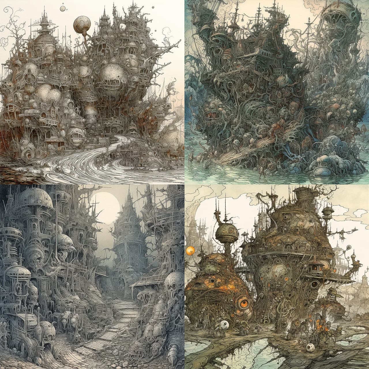 Ian Miller Midjourney style | Andrei Kovalev's Midlibrary 2.0