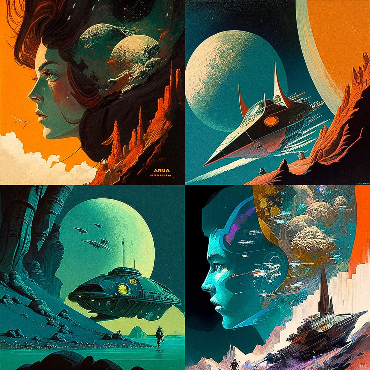Jack Gaughan Midjourney style | Andrei Kovalev's Midlibrary 2.0