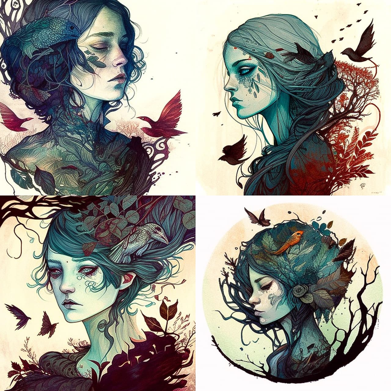 Kelly McKernan Midjourney style | Andrei Kovalev's Midlibrary 2.0