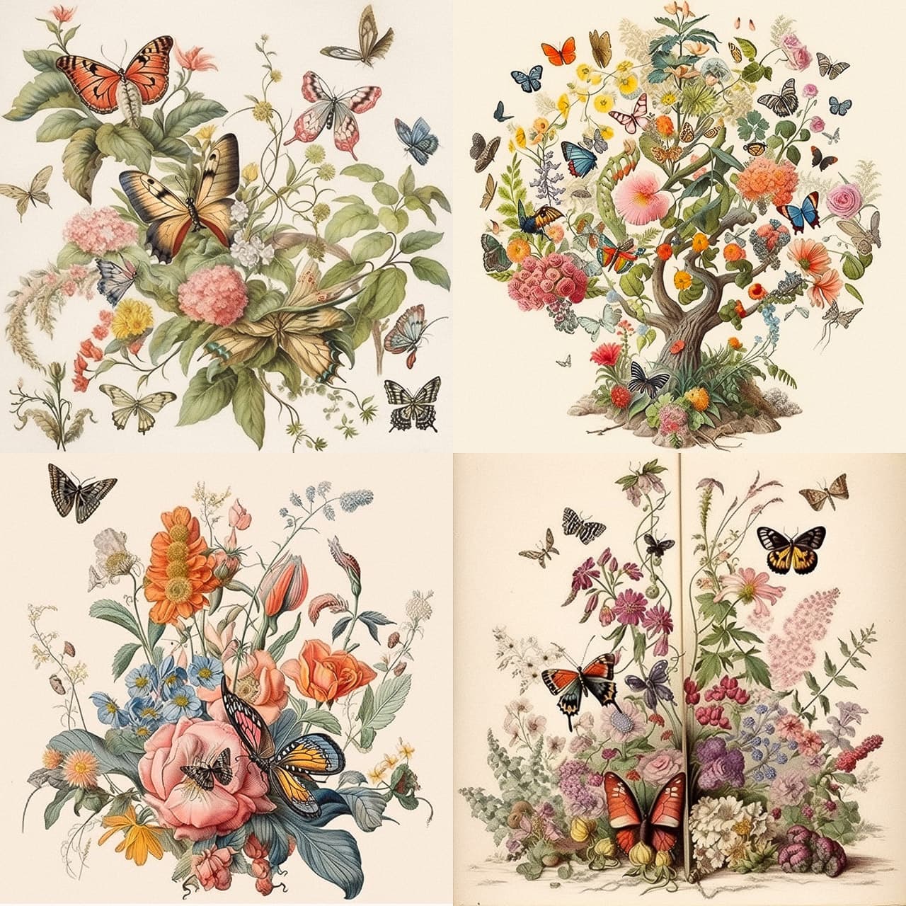 Maria Sibylla Merian Midjourney style | Andrei Kovalev's Midlibrary 2.0
