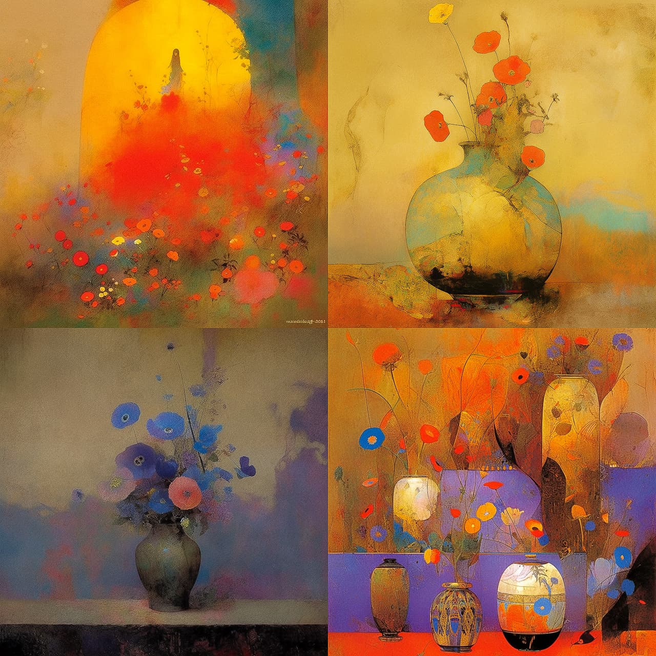 Odilon Redon Midjourney style | Andrei Kovalev's Midlibrary 2.0