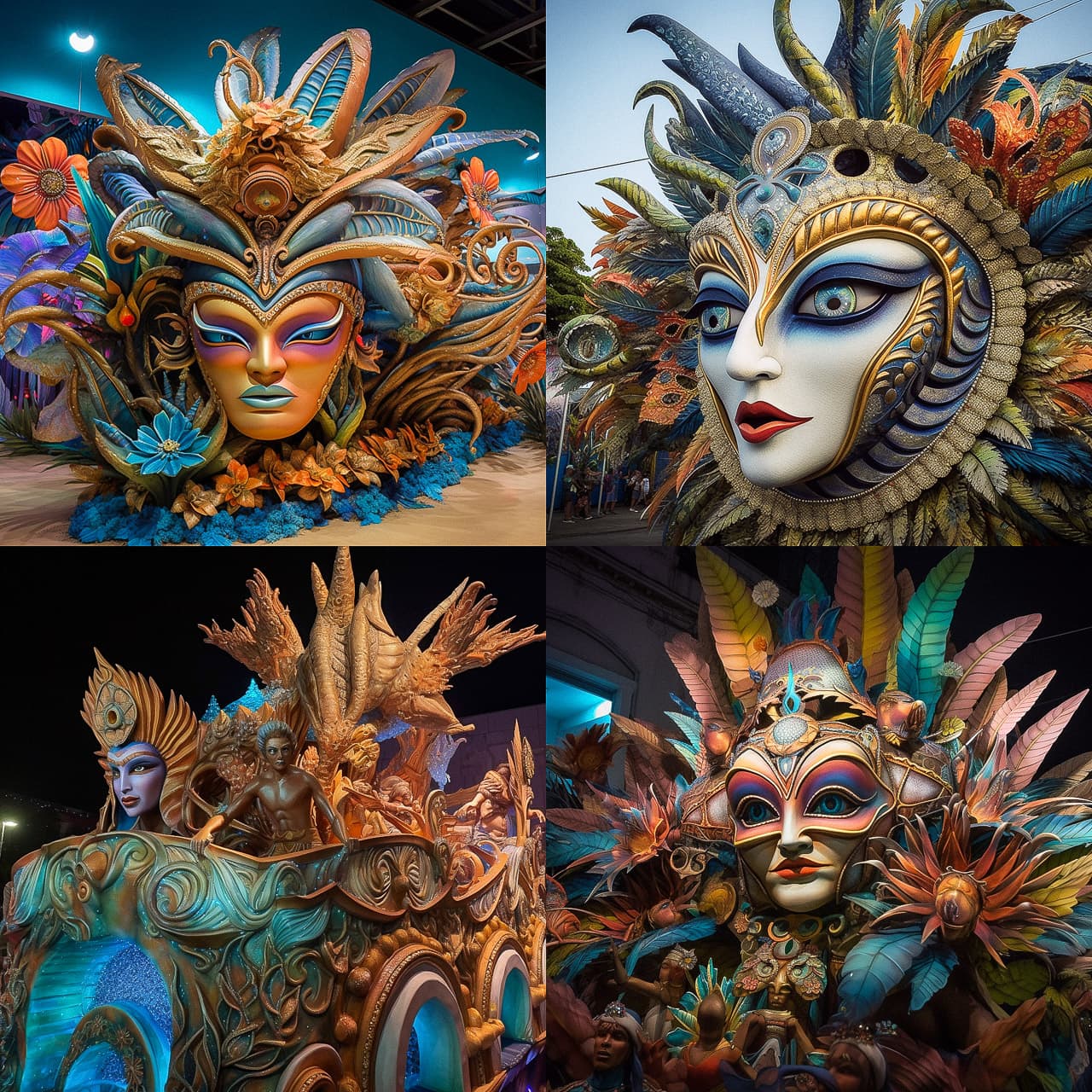 Rio Carnival float Midjourney style | Andrei Kovalev's Midlibrary 2.0