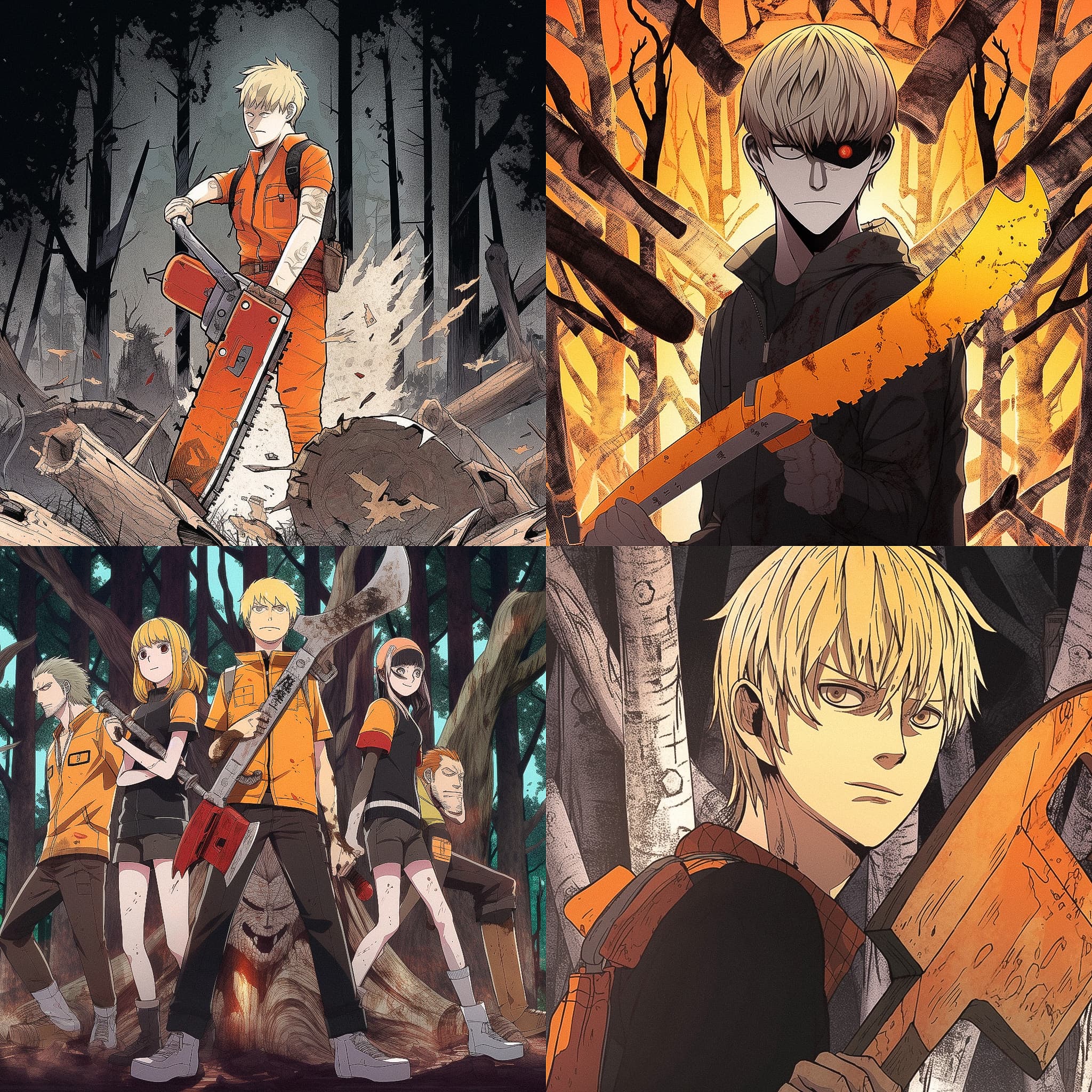 Chainsaw Man Midjourney style | Andrei Kovalev's Midlibrary 2.0