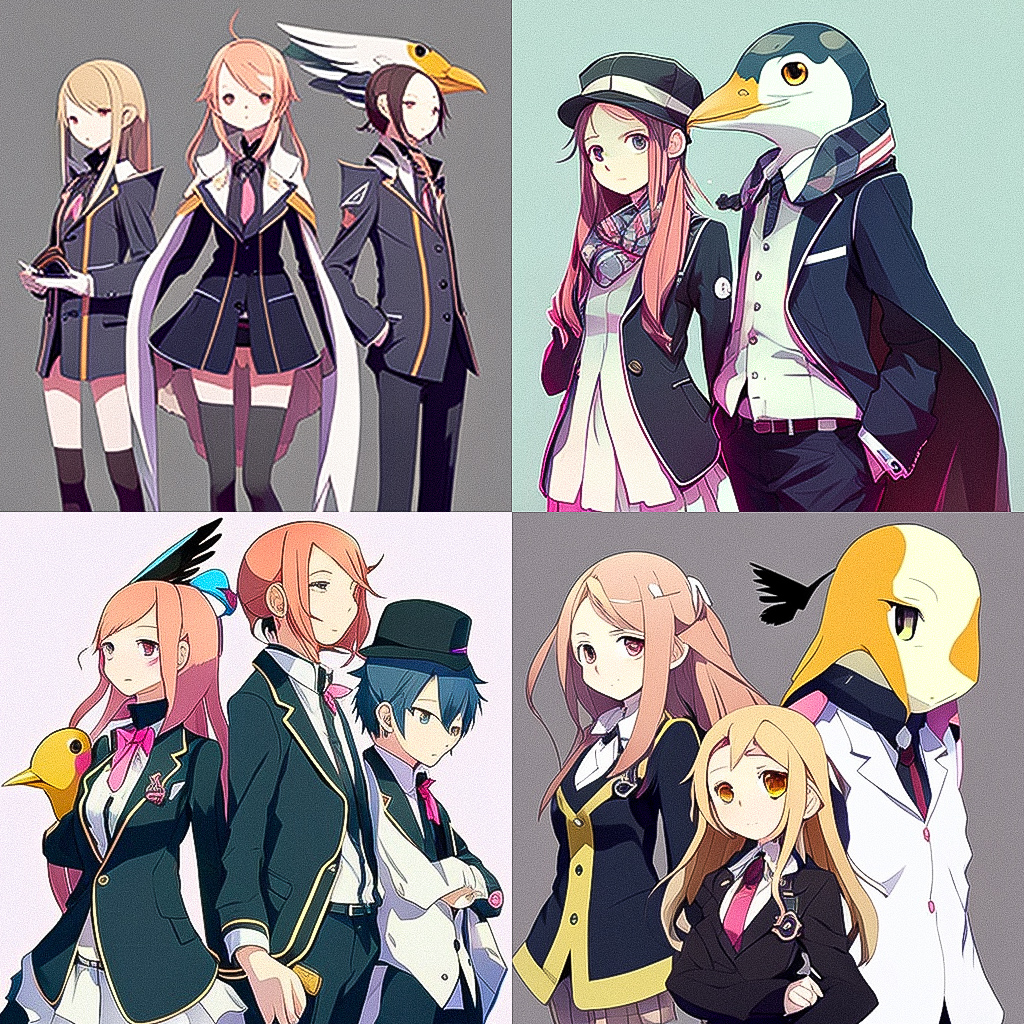 Mawaru Penguindrum Midjourney style | Andrei Kovalev's Midlibrary 2.0
