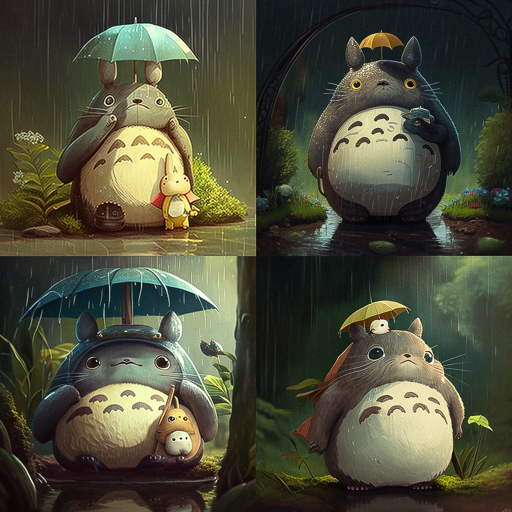 Totoro Midjourney style | Andrei Kovalev's Midlibrary 2.0