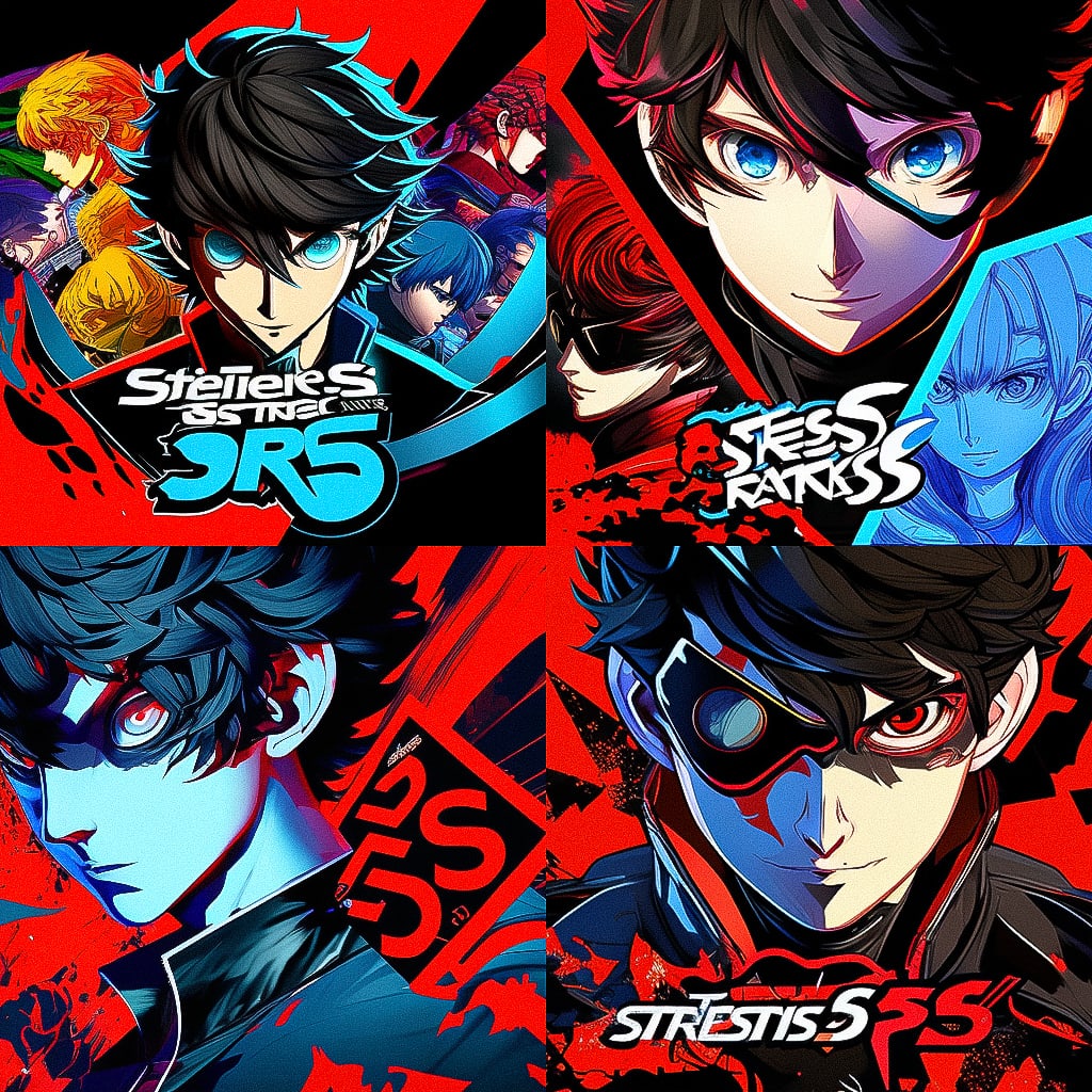 Persona 5 Strikers Midjourney style | Andrei Kovalev's Midlibrary 2.0
